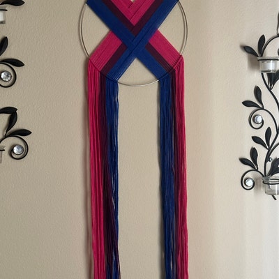 Transgender Pride Macramé Wall Hanging, Trans Pride Flag, Pride Decor ...