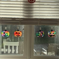 Pumpkins Suncatcher Kit Halloween Craft Class Party Activity Mess Free ...