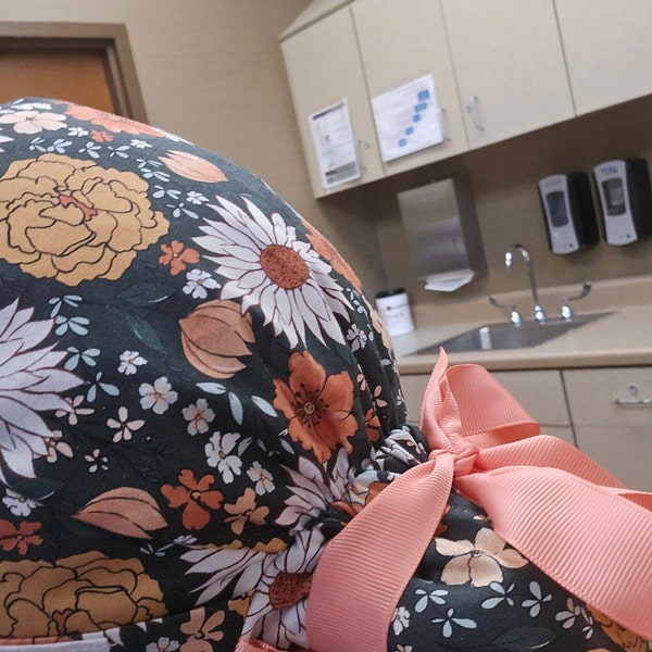 Scrub Hat by Kimkaps Surgical Hat European Scrub Cap Pink White Green ...