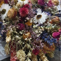 Dried White Gip Flower Hair Crown Tie Back ,wedding Bridal Hair Decor ...