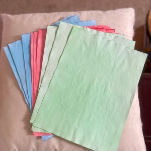 25 Sheets of Multicolored Tea Dyed Paper. Tea Stained - Etsy