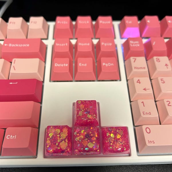 Glitter Keycaps | OEM Cherry MX Switches | Mechanical Keyboard Key Cap ...