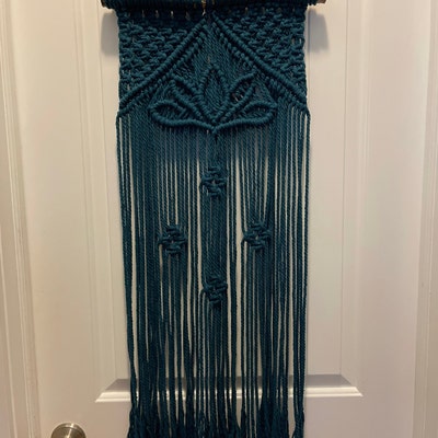 PDF Pattern Lotus Flower Macrame Wall Hanging, Macrame for BEGINNER, Step by Step Macrame ...