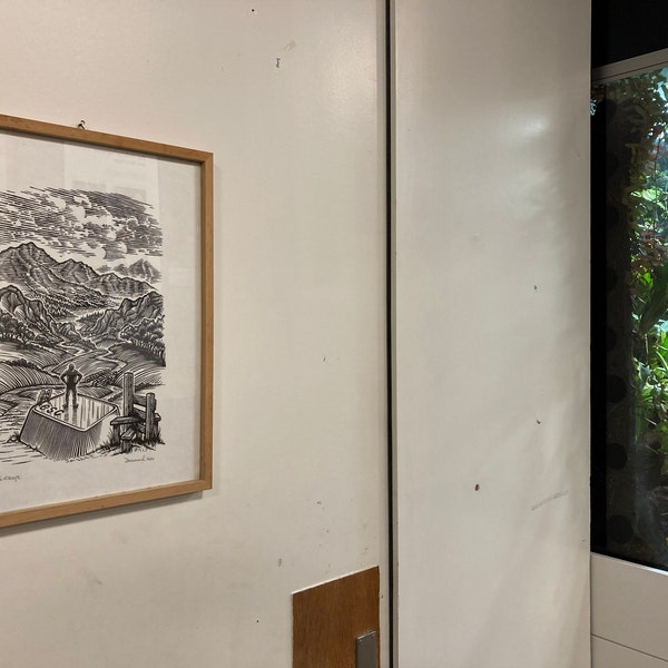 Curious Raven. Limited Original Lino Print Artwork From Hand Carved ...