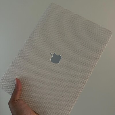 Cream Woven Leather MacBook Case for New MacBook Pro 13 16 15 Pro 14 ...