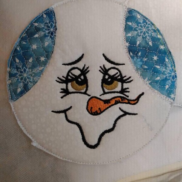 Snowman Face Embroidery Designs. There Are 6 Different Faces. Size(s) 2 ...