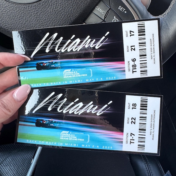 Physical Ticket Custom Personalized Laminated Destination Event Ticket ...