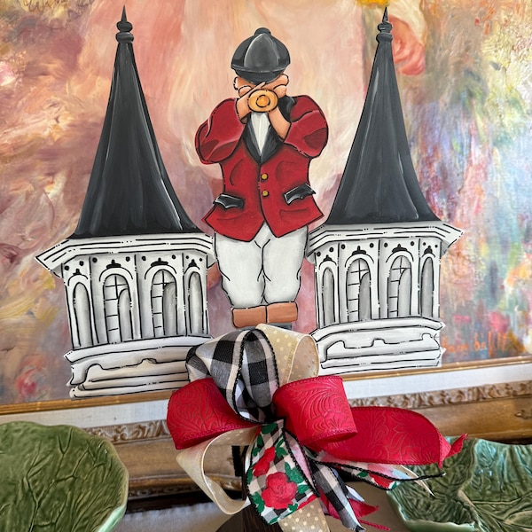 Derby Bugler and Twin Spires - Etsy