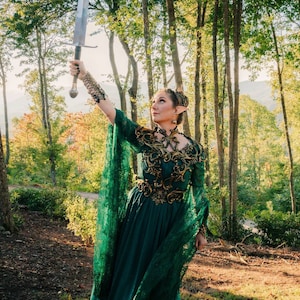 Silver Filigree Metallic Rubber Latex Ornate Collar Shoulder Armour ...