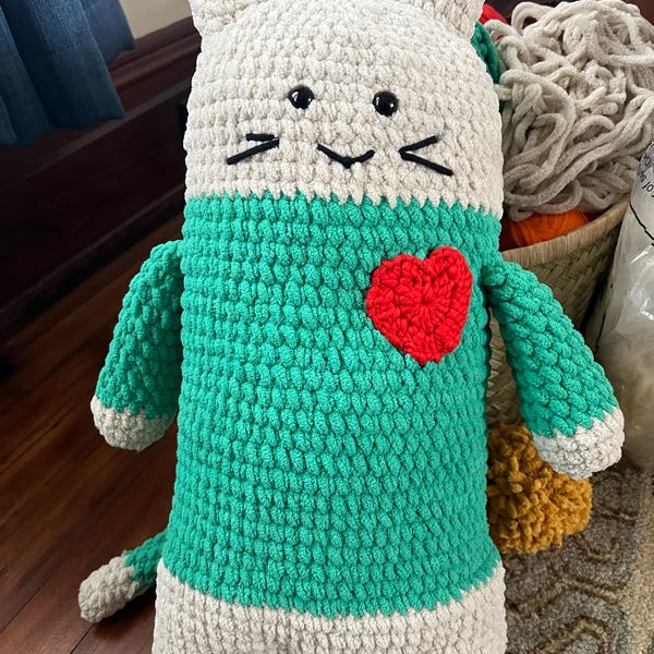 Big Long Cat Crochet Pattern. Create You Own Big Long Cat Amigurumi ...