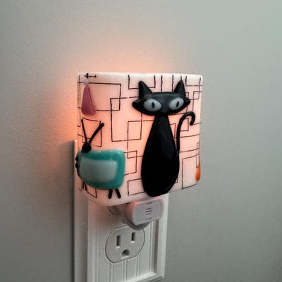 1 Anglerfish Under the Sea Crazy Fish Unique Fish Fused Glass Deep Sea ...