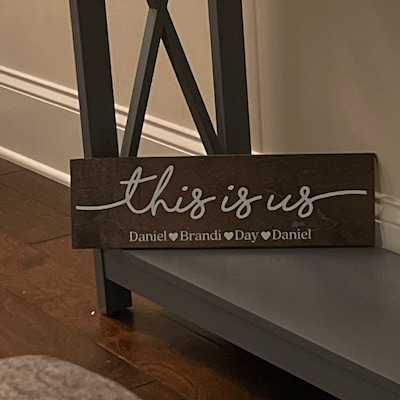 Custom This is Us Sign With Names, This is Us Wood Sign, Wooden This is ...