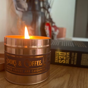 OLD BOOKS Candle Book Old Book Library Soy Candle Dark - Etsy