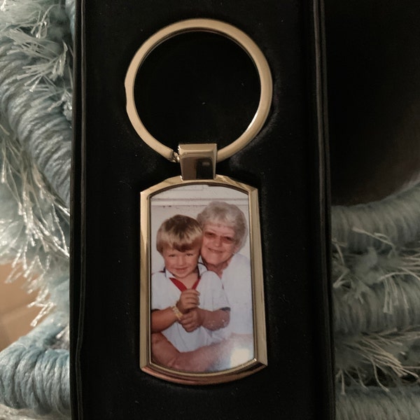 Personalised Keyring, Photo Keychain, Customized With Any Picture ...