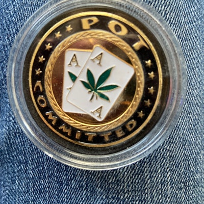 Pocket Aces Pot Committed Poker Card Guard Hand Protector New Poker ...