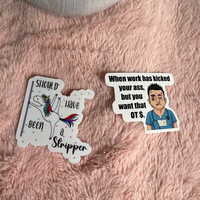 Sarcastic Nurse Sticker, Nurses Week Gift, Nursing Student, Funny Nurse ...