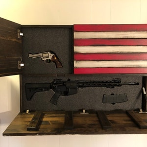 Hidden Gun Storage Sliding Top Coffee Table | Etsy