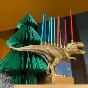 Dinosaur Menorah - Etsy