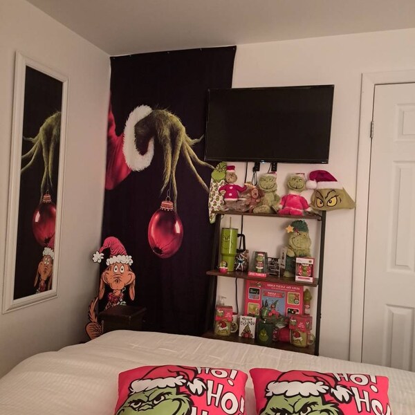 Grinch Merry Whatever!(front) / Resting Grinch Face (back) - Spun ...