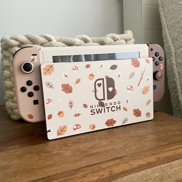 Cappuccino Time Nintendo Switch Skin, Cozy Brown Iced Latte Switch OLED ...