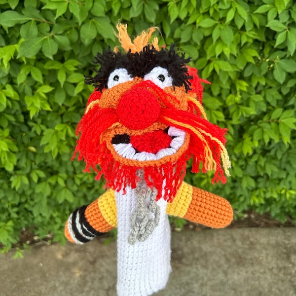 Crochet Animal Muppet Golf Club Cover Gonzo Kermit the Frog Golf Club ...