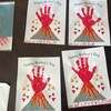 Handprint First Day of School Poem, Back to School Handprint Art ...