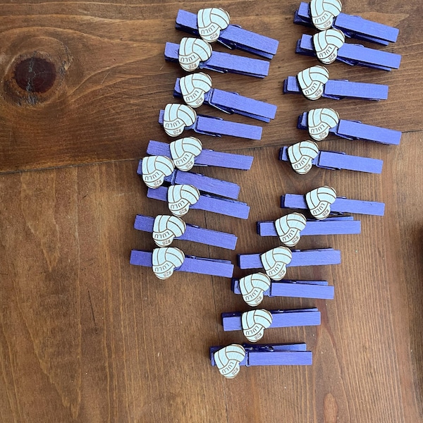 DIY Volleyball Tournament Pin Decorations, Engraved Wood Charms - Etsy