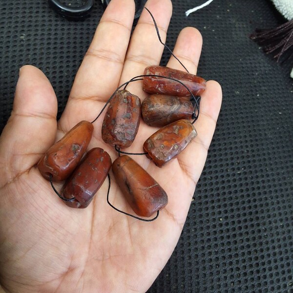 Cameroon Chevron Bead - Antique 7 Layers Rosetta Bead Collected in ...