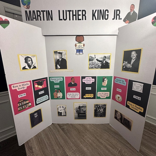 Martin Luther King Jr Timeline Poster | Martin Luther King Life ...