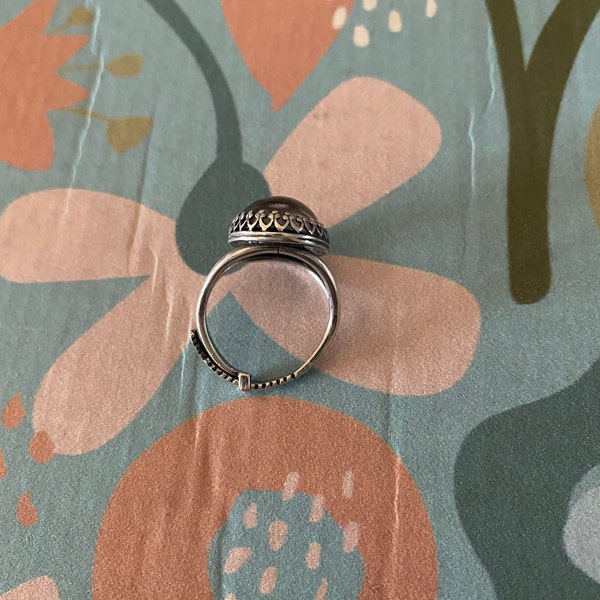 Vintage Silver Oval Mood Ring| Mood Jewelry| Antique Silver Color ...