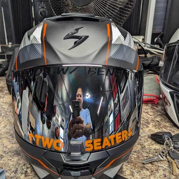 Custom Helmet Visor Decals (2-pack) - Etsy