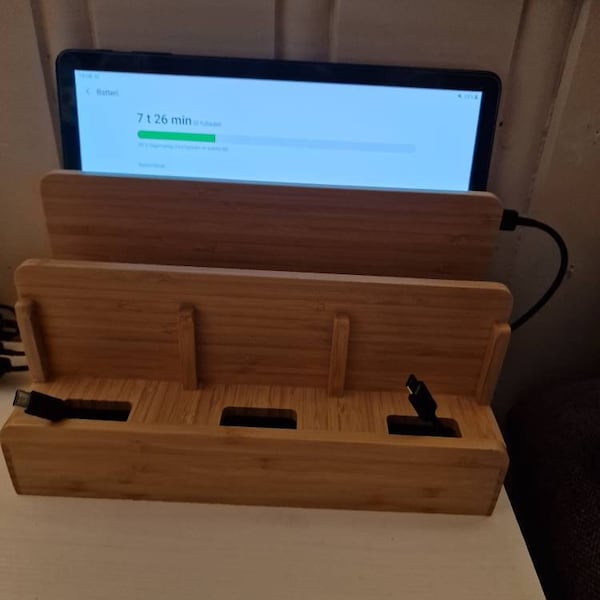Bamboo Docking Station- Wooden Docking Station- Personalized Gifts ...