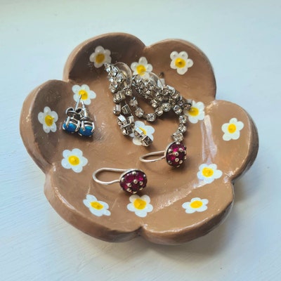 Flower Trinket Dish - Etsy
