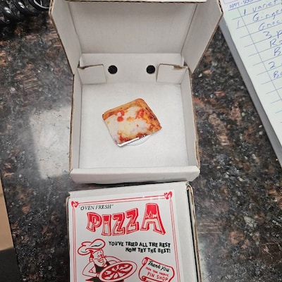 Real Slice of Pizza Pin Pizza Pin New York Pizza - Etsy