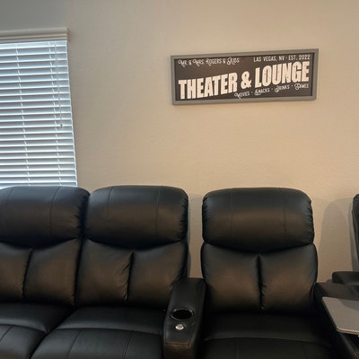 Theater and Lounge Sign-home Theater Sign-theater and Lounge Sign-tv ...