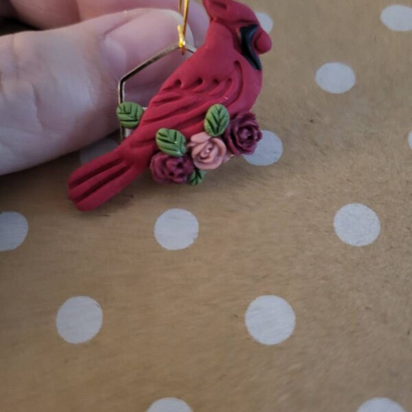 Handmade Clay HO HO Drop Earrings - Etsy