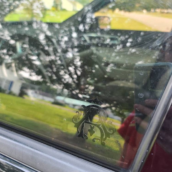 Two Letter Monogram Sticker, Couples Monogram, Custom Double Initials ...