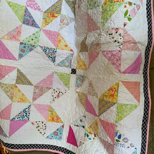 Starlit Path Quilt Pattern Paper Copy of Quilt Pattern - Etsy