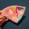 Triangle Patchwork Quilted Small Pouch Keychain Pouch Accessory Made ...