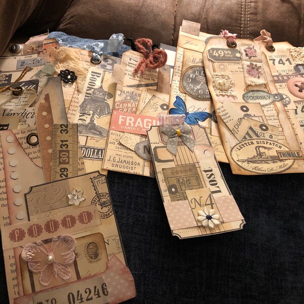 Vintage Tabs and Labels Digital Download Printable Ephemera - Etsy