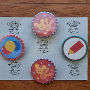 Bluey Inspired Bingo Bandit Chilli Buddy Chloe Lucky Pin Badges Button ...