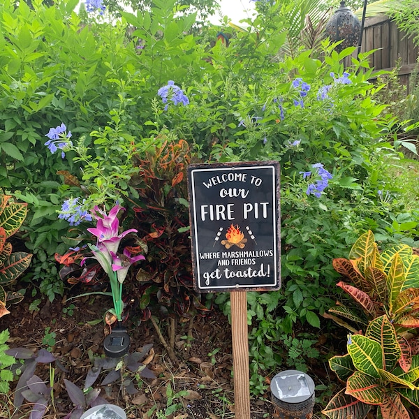 Personalized Welcome to the Fire Pit Where Marshmallows and Friends Get ...