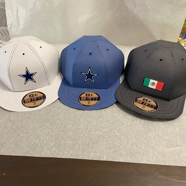 Baseball Cap Sticker SVG File 59 New Era Style Layered Sticker for 3D ...