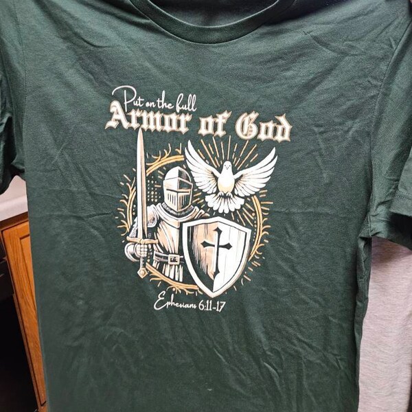 Armor of God T Shirt - Bible Verse Shirt - Ephesians 6 - Christian Shirts - Christian Gift for ...