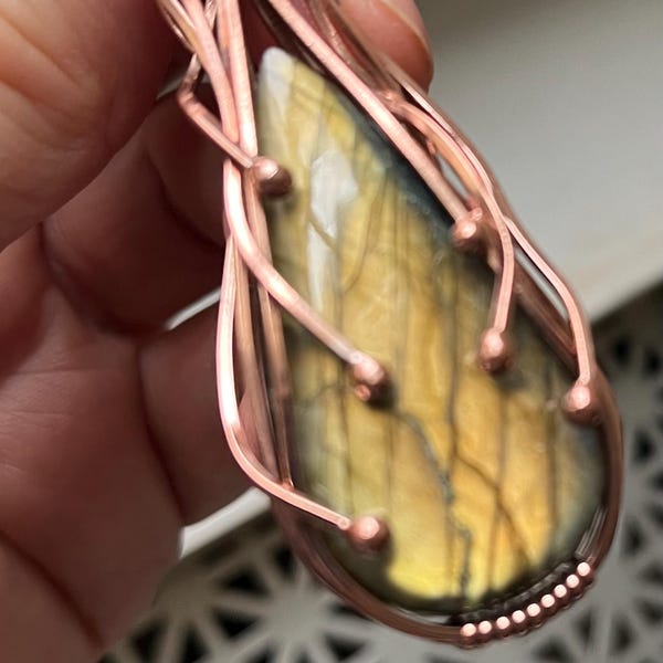 Real Solid Textured Copper Chain With Handmade Copper Clasp - Etsy