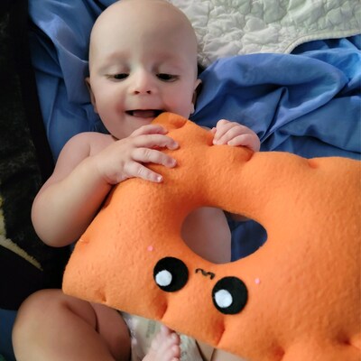 Kawaii Cheese Cracker Plush, Cute Chedder Snack Pillow, Play Food Toy ...