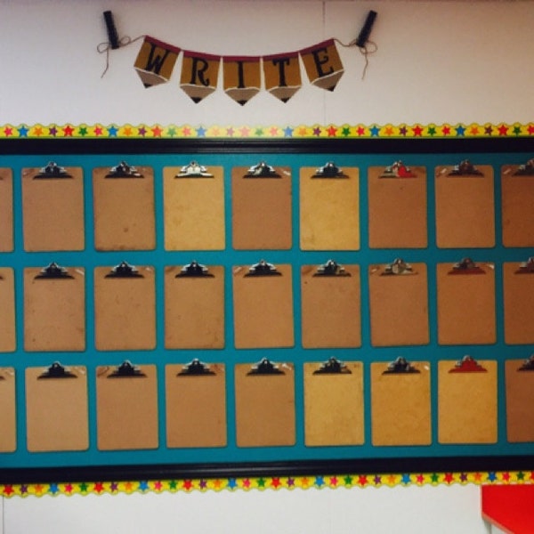 WRITE Burlap Pencil Banner Classroom Decoration Photo Prop - Etsy