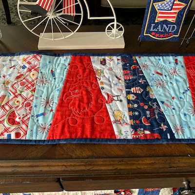 4th July Quilt Block Machine Embroidery Design. Independence Day Quilt ...