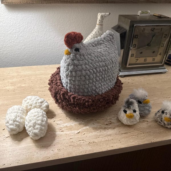 Mama and Mini Mabel Chicken™ CROCHET PATTERN - Etsy