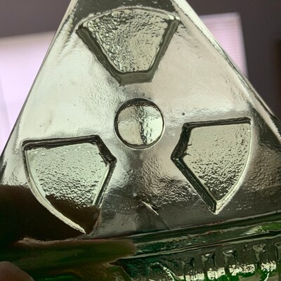 Big Uranium Glass Radiation Symbol Paperweight - Etsy